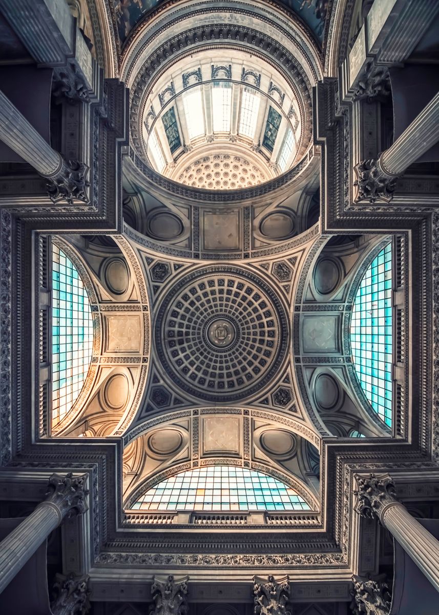 'Pantheon Architecture' Poster, picture, metal print, paint by Mango ...