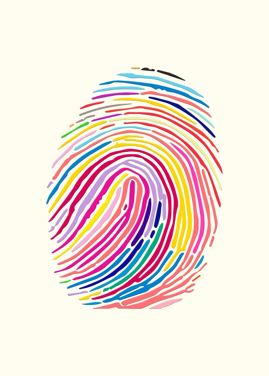 'Fingerprint' Poster, picture, metal print, paint by Dutton Jerrell | Displate