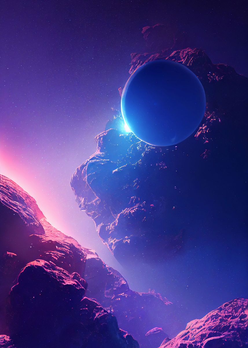 'Celestial sphere among' Poster, picture, metal print, paint by ...