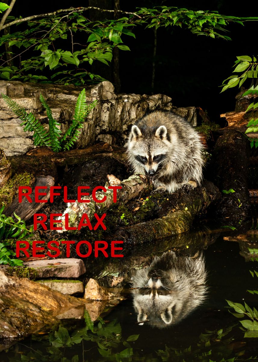 'Reflect Relax Restore' Poster, picture, metal print, paint by Joe ...
