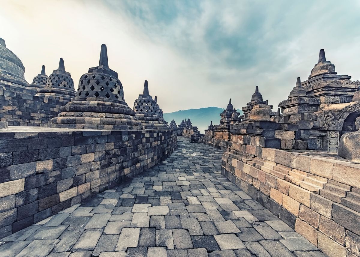 'Borobudur' Poster by Mango Art | Displate