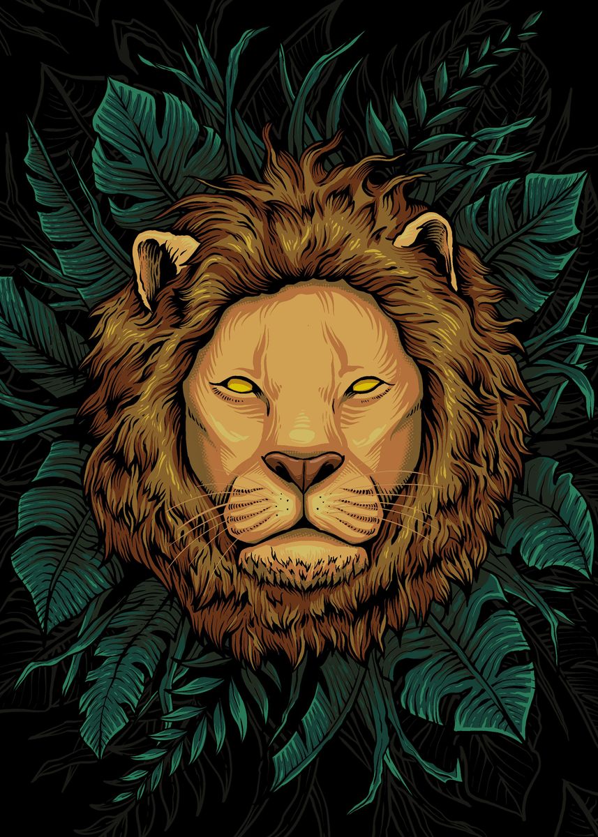 'King Of The Jungle' Poster, picture, metal print, paint by Earlson ...