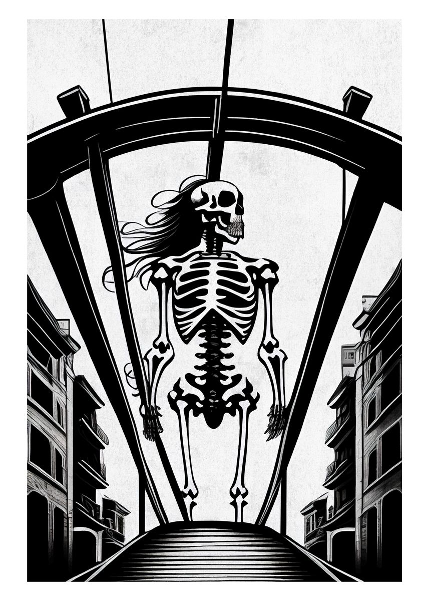 'skeleton' Poster, picture, metal print, paint by riyadi elyas rahmadi ...