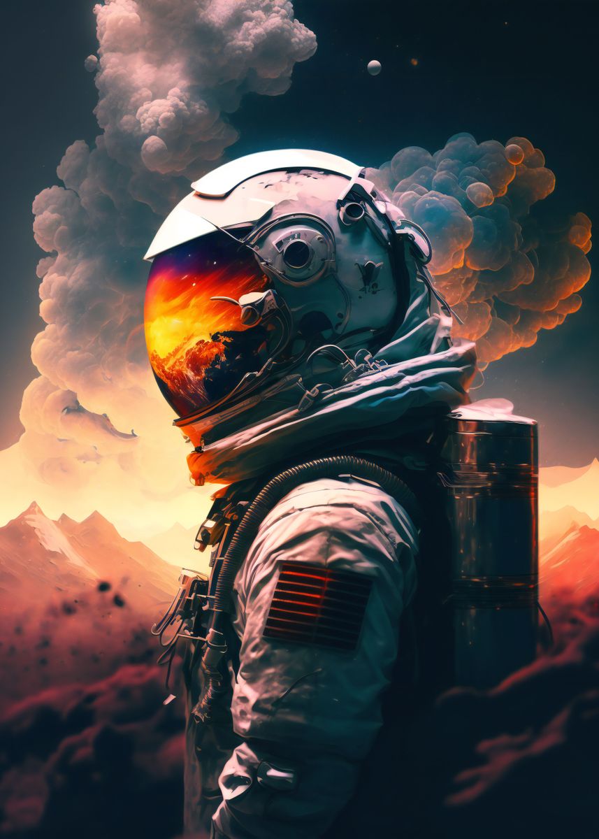 'Exploring the Unknown' Poster, picture, metal print, paint by Powerful ...