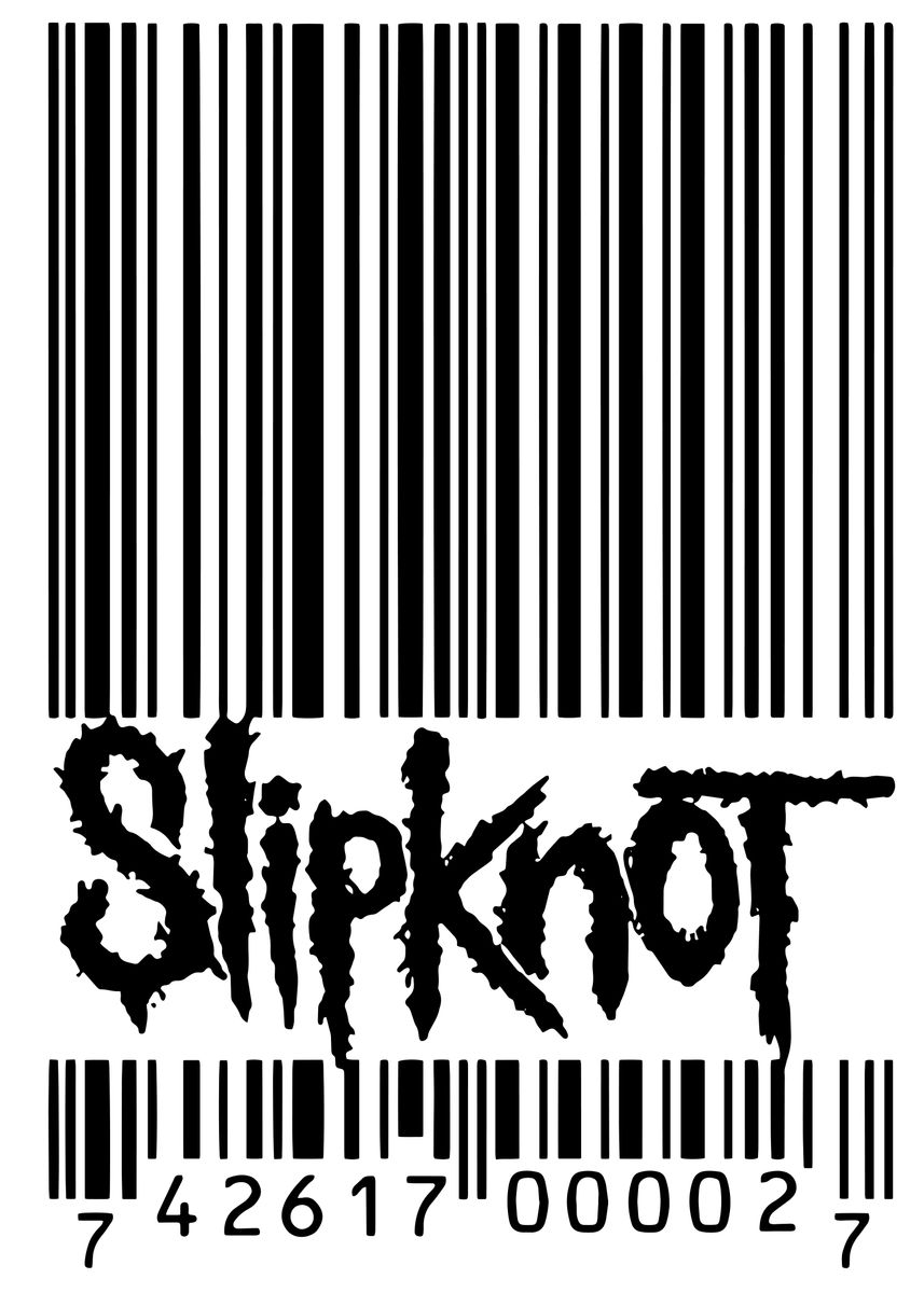 'barcode slipknot band' Poster, picture, metal print, paint by Aksara ...