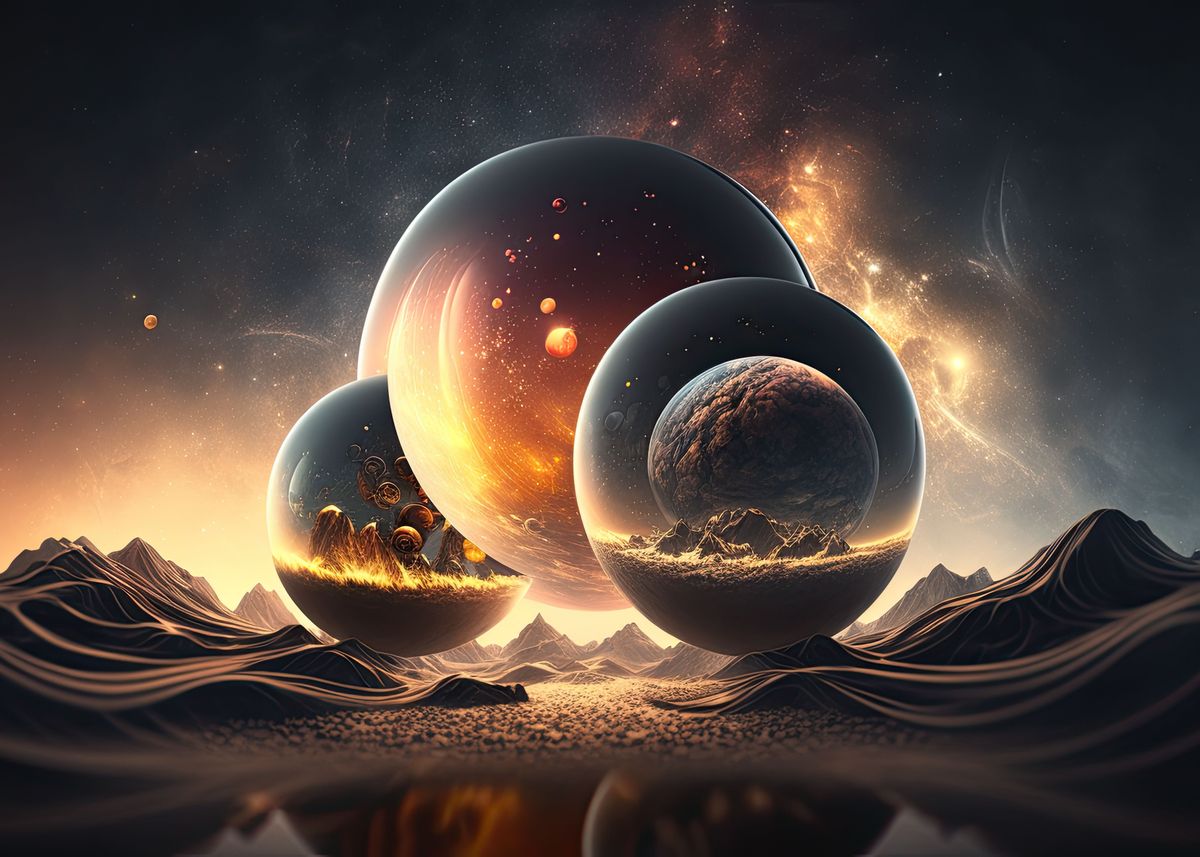 'Ethereal Worlds AI Art' Poster by Aicanfeel | Displate