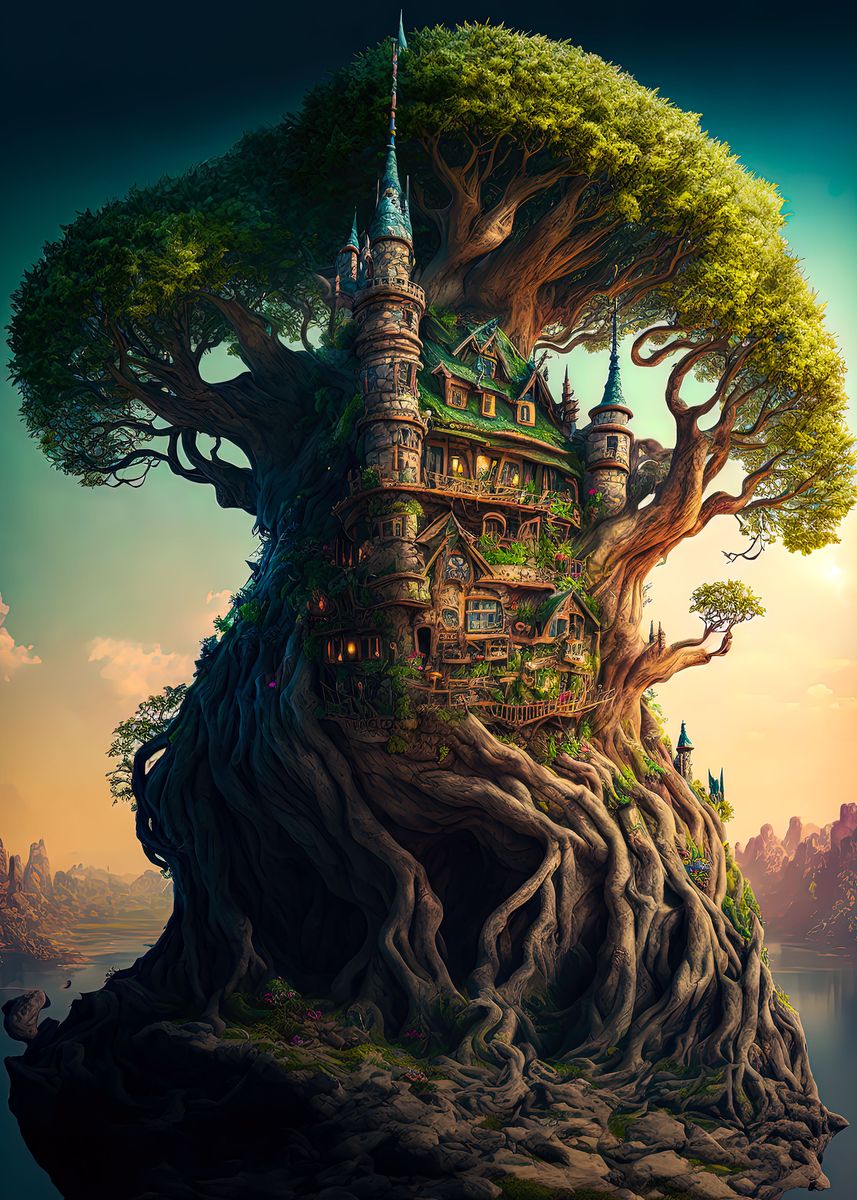 'Fairytale Kingdom' Poster, picture, metal print, paint by AlekSunDoor ...