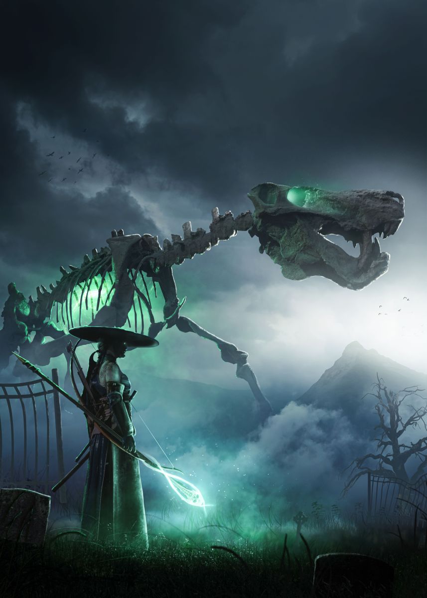 'The Necromancer' Poster, picture, metal print, paint by The creative ...