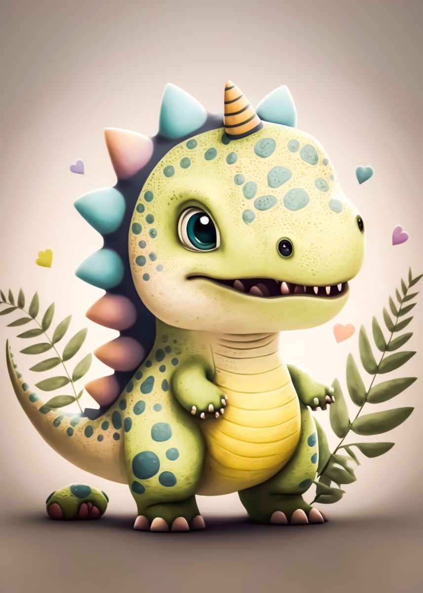 'cute dragon' Poster by Forest Life | Displate