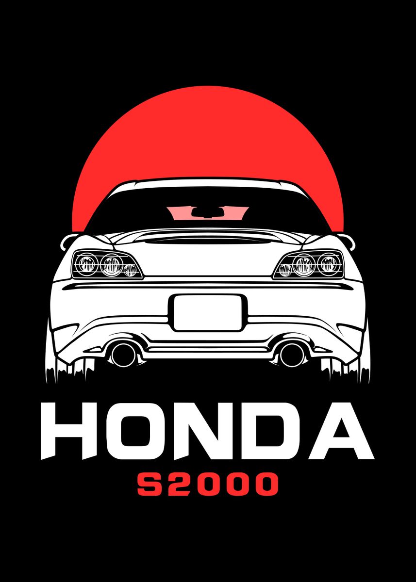 'Honda S2000 Car' Poster, picture, metal print, paint by Faissal Thomas ...