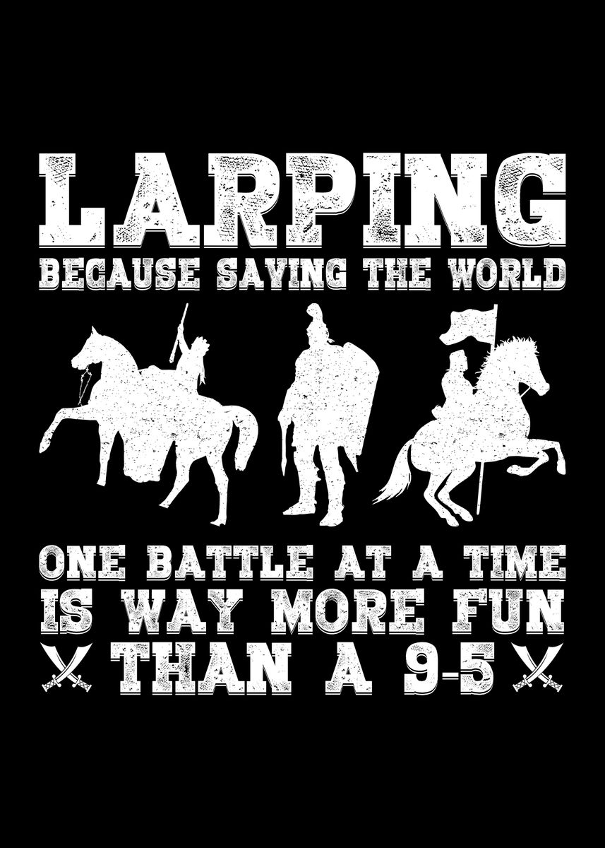 'LARP RPG Role Playing' Poster, picture, metal print, paint by Michael ...