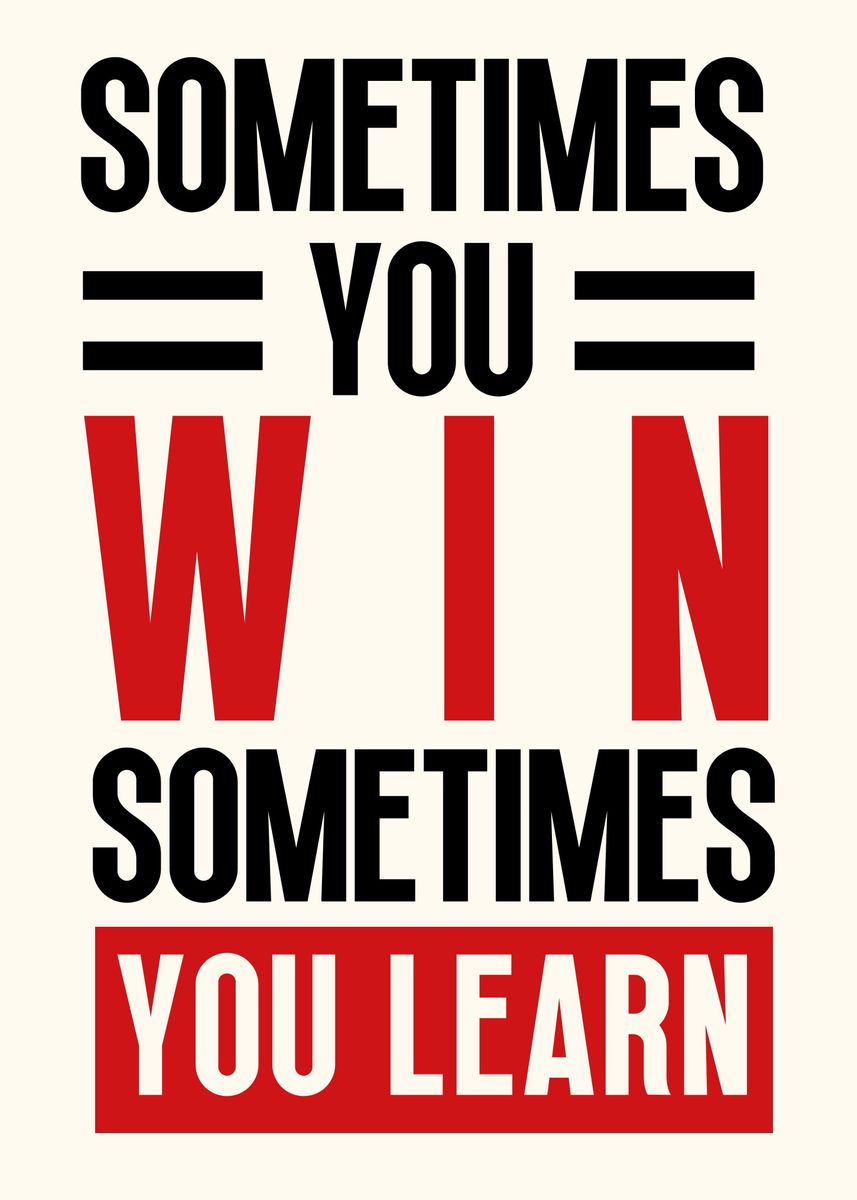 'Motivational Quote' Poster, picture, metal print, paint by Yess | Displate