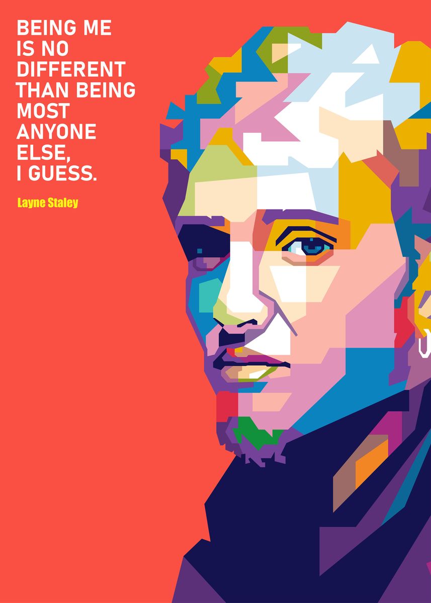'Layne Staley' Poster, picture, metal print, paint by Erick Sato | Displate