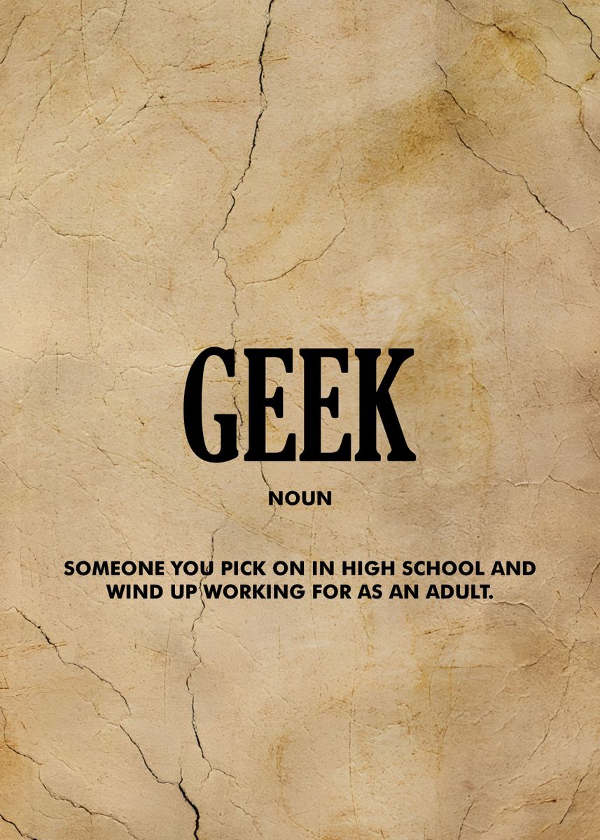 'Geek Motivational' Poster, picture, metal print, paint by Popular ...