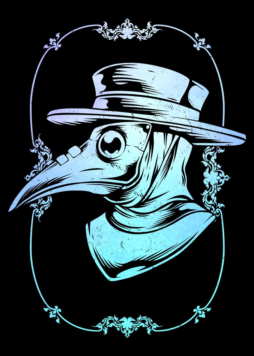 'Medieval Plague Doctor' Poster, picture, metal print, paint by ...