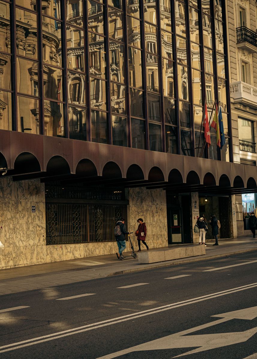 'Spaniards in the big city' Poster, picture, metal print, paint by ...