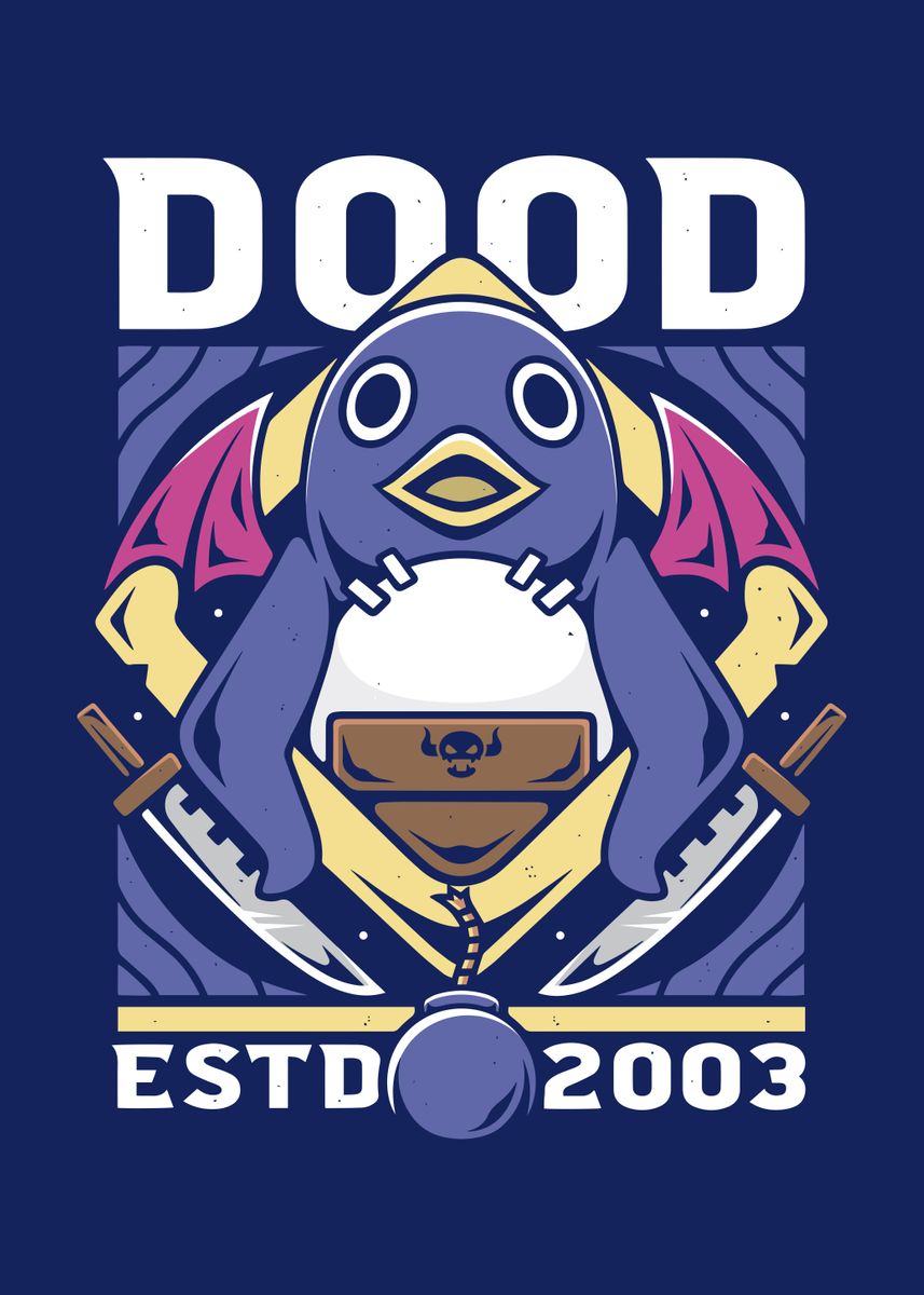 'Prinny Dood' Poster, picture, metal print, paint by Alundrart | Displate