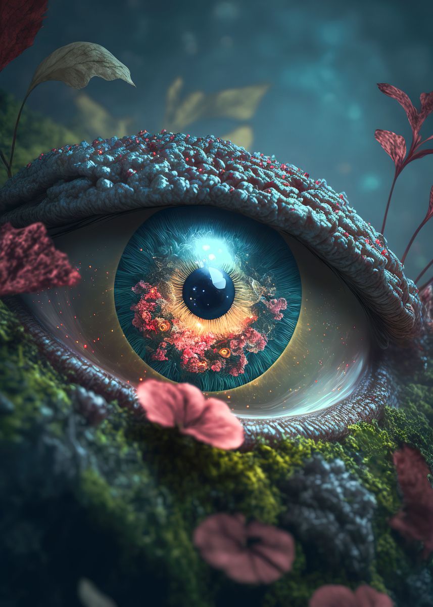 'Forest creature eye' Poster, picture, metal print, paint by Arturo ...