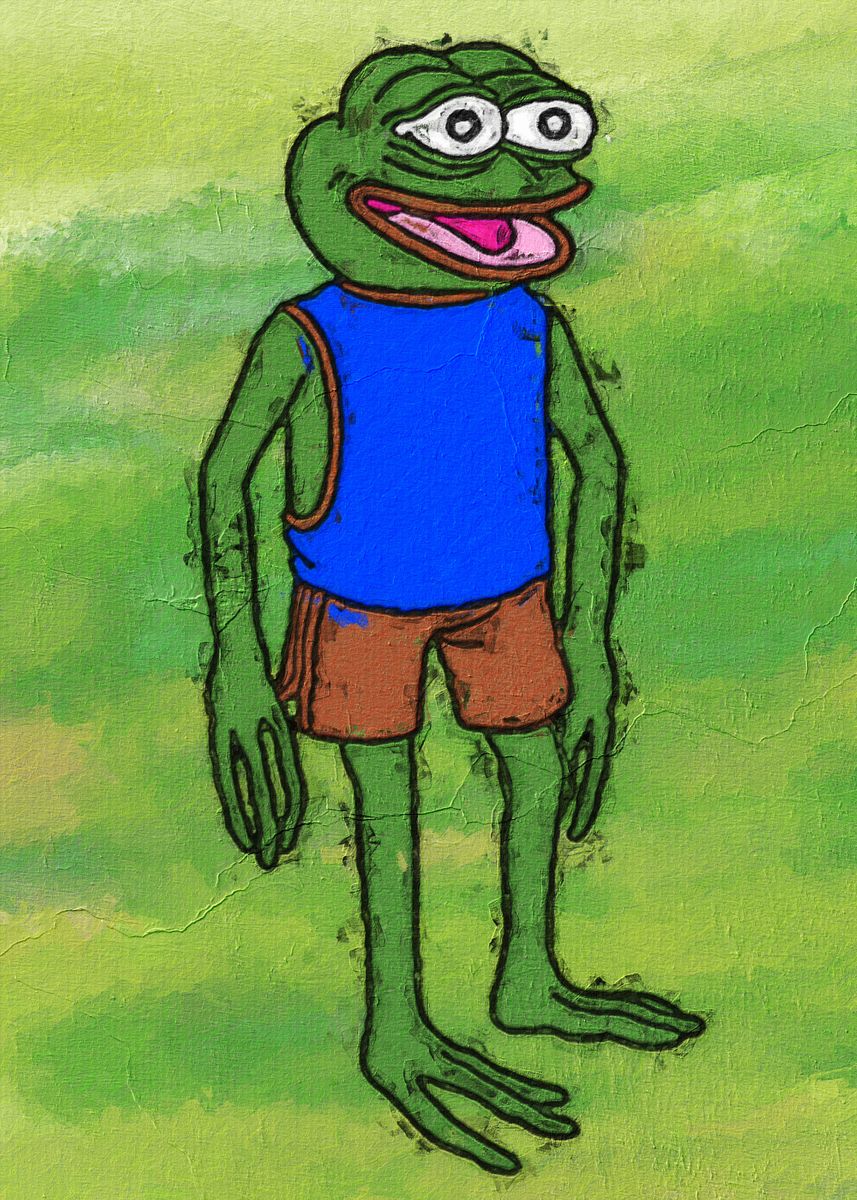 'Pepe the Frog' Poster, picture, metal print, paint by Meme Daily ...