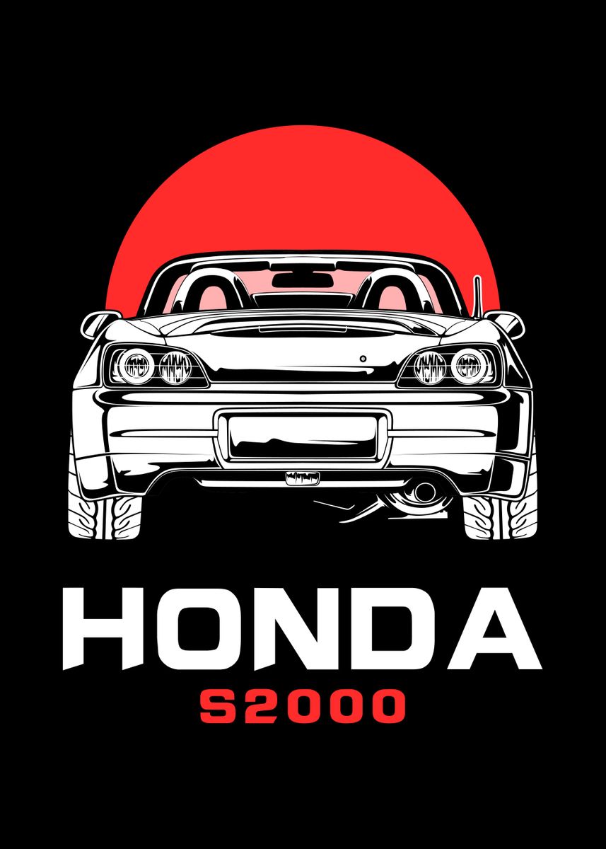 'Honda S2000' Poster, picture, metal print, paint by Faissal Thomas ...