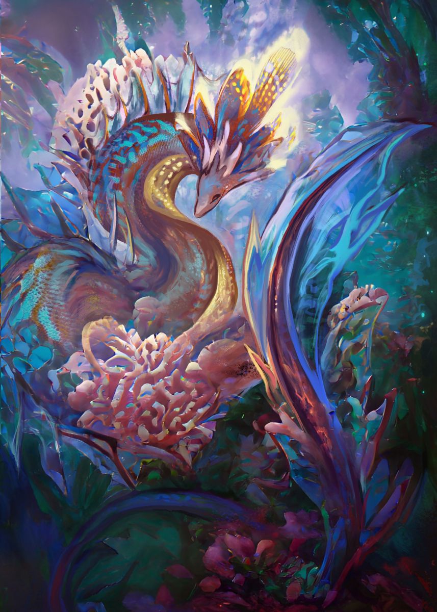 'Leviathan' Poster, picture, metal print, paint by Topelune | Displate