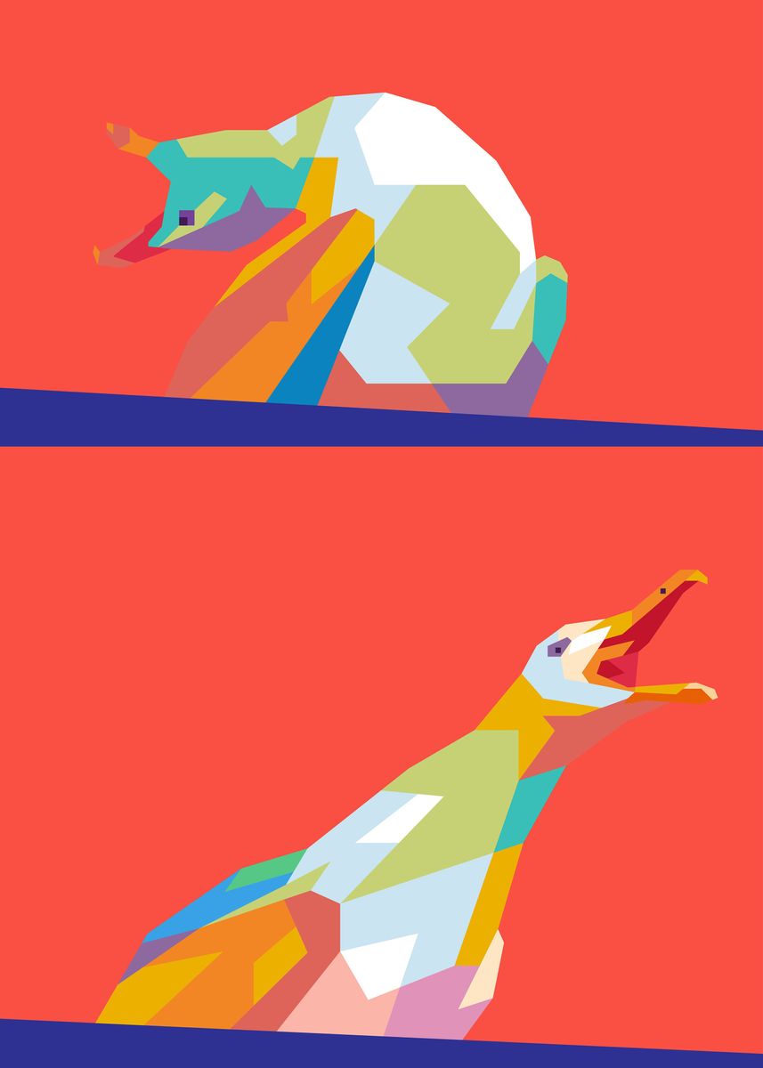 'Bird Meme' Poster, picture, metal print, paint by Muifatin | Displate