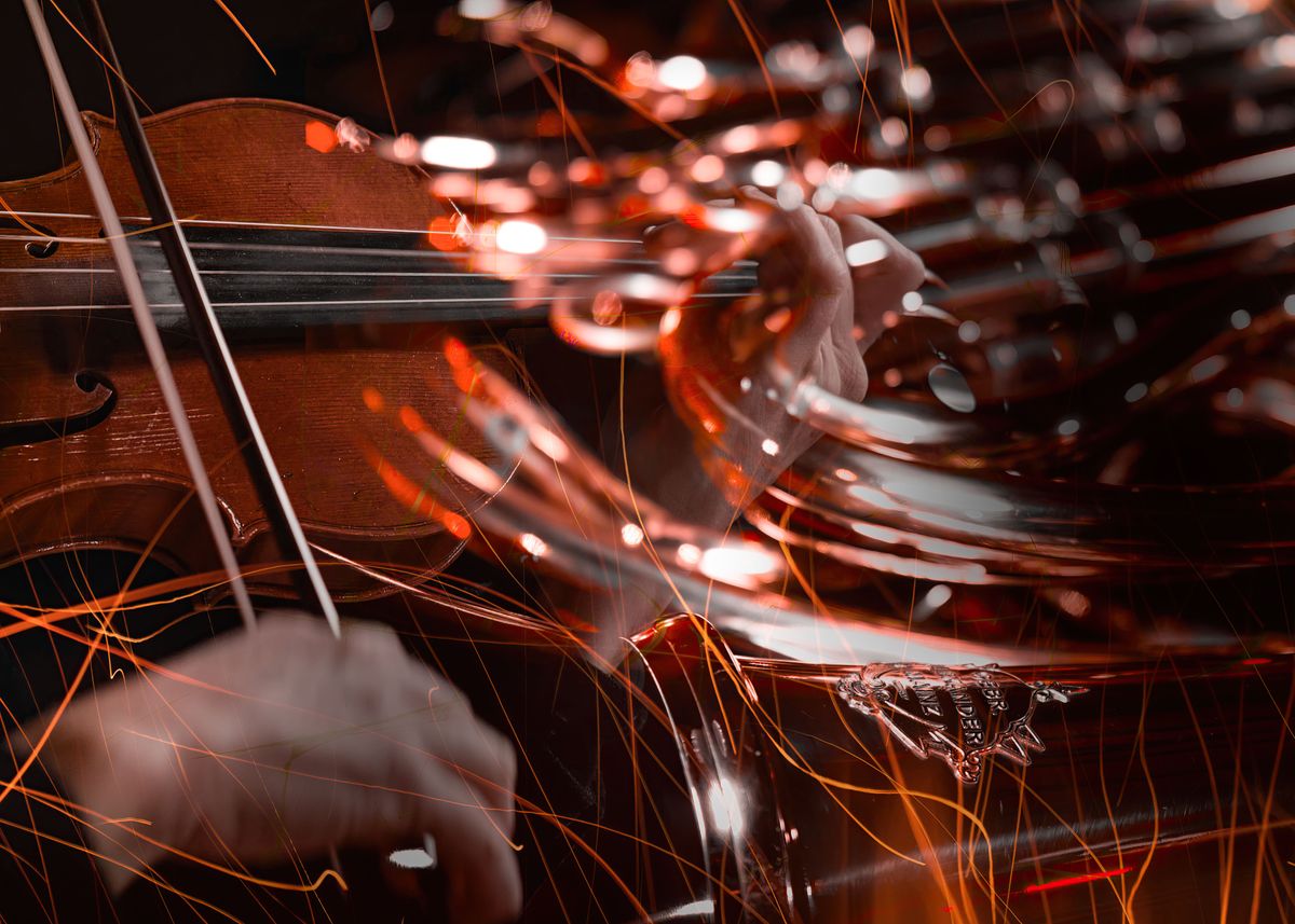 '2020 Violin Brass' Poster by Caleb Miller | Displate