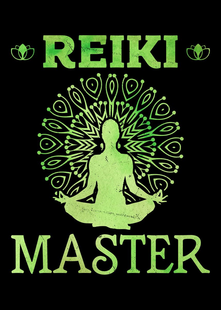 'Reiki Master Spiritual' Poster, picture, metal print, paint by ...