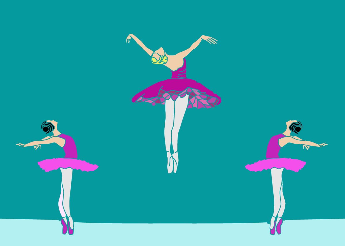 'ballet dancer ' Poster by Lindorf Temotio | Displate