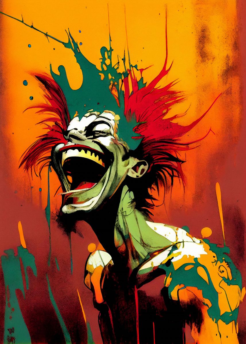 'Comic Insanity' Poster, picture, metal print, paint by David Aron ...