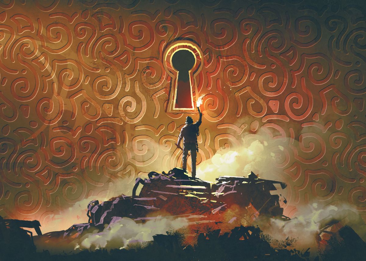 'Adventure Gate' Poster by Color Art | Displate