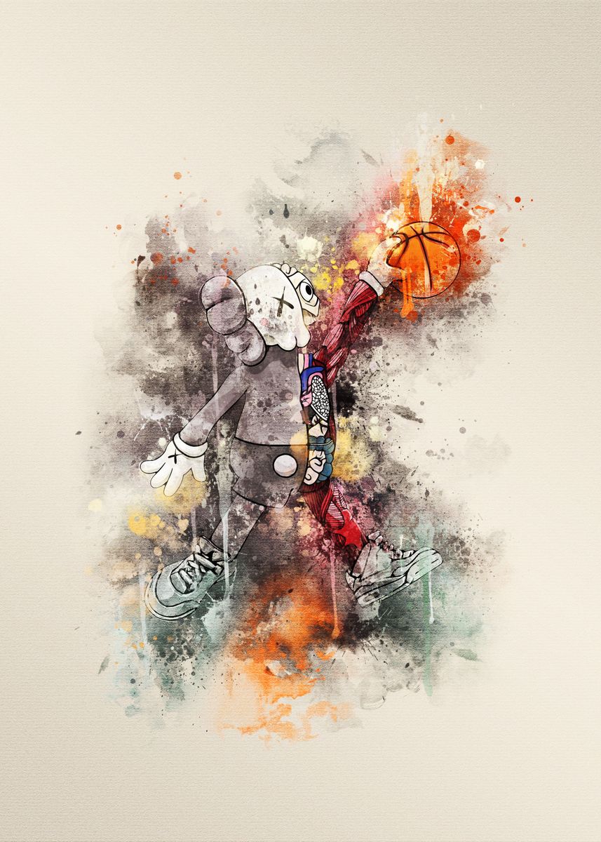 'Kaws' Poster by Tina Sophia | Displate