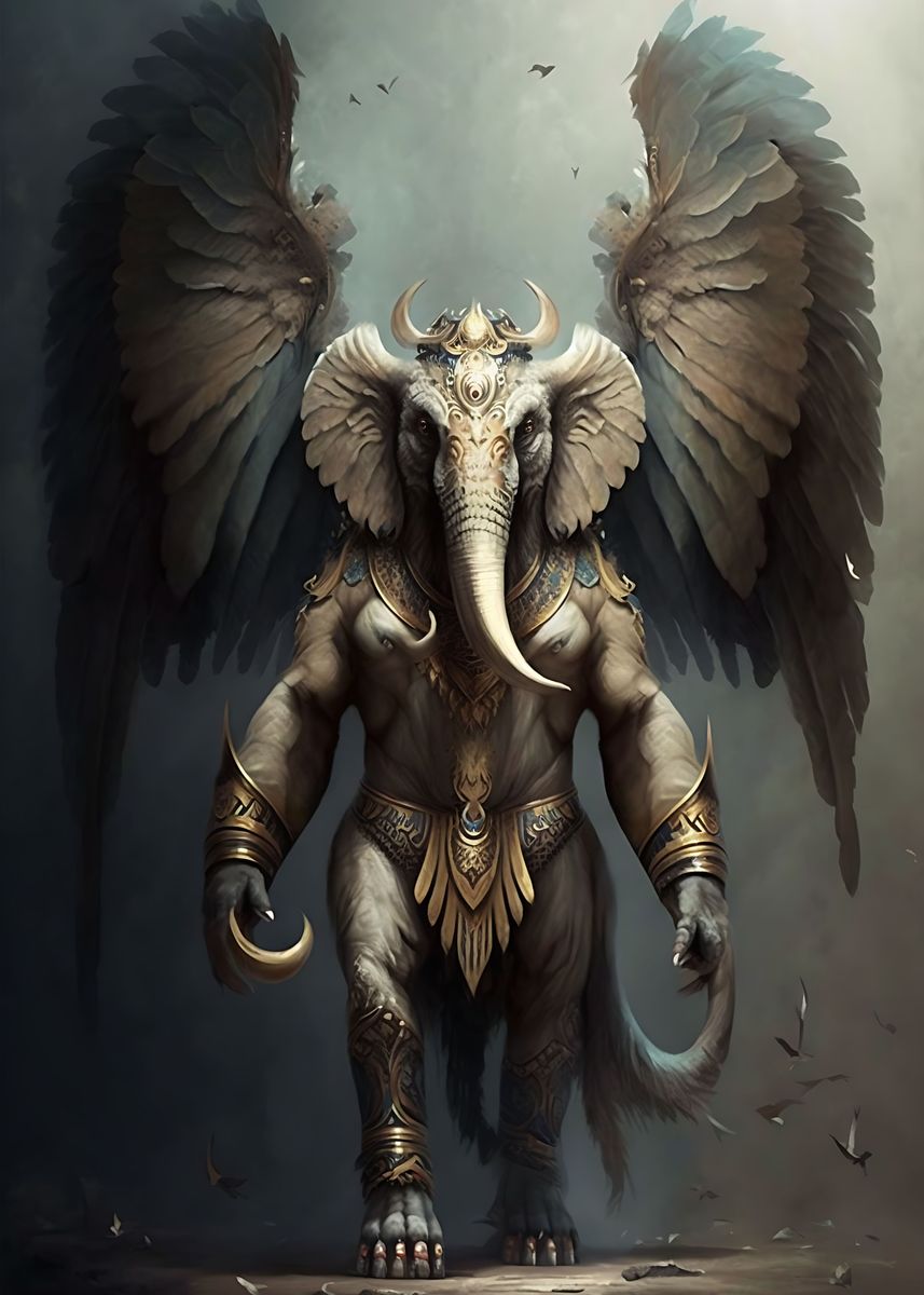 'Elephant Eagle' Poster, picture, metal print, paint by Guillaume ...