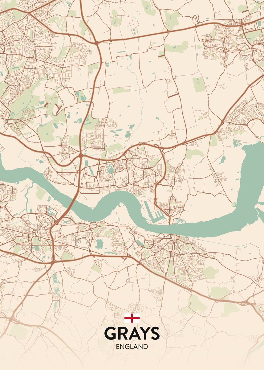 'Grays UK' Poster, picture, metal print, paint by IMR Designs | Displate