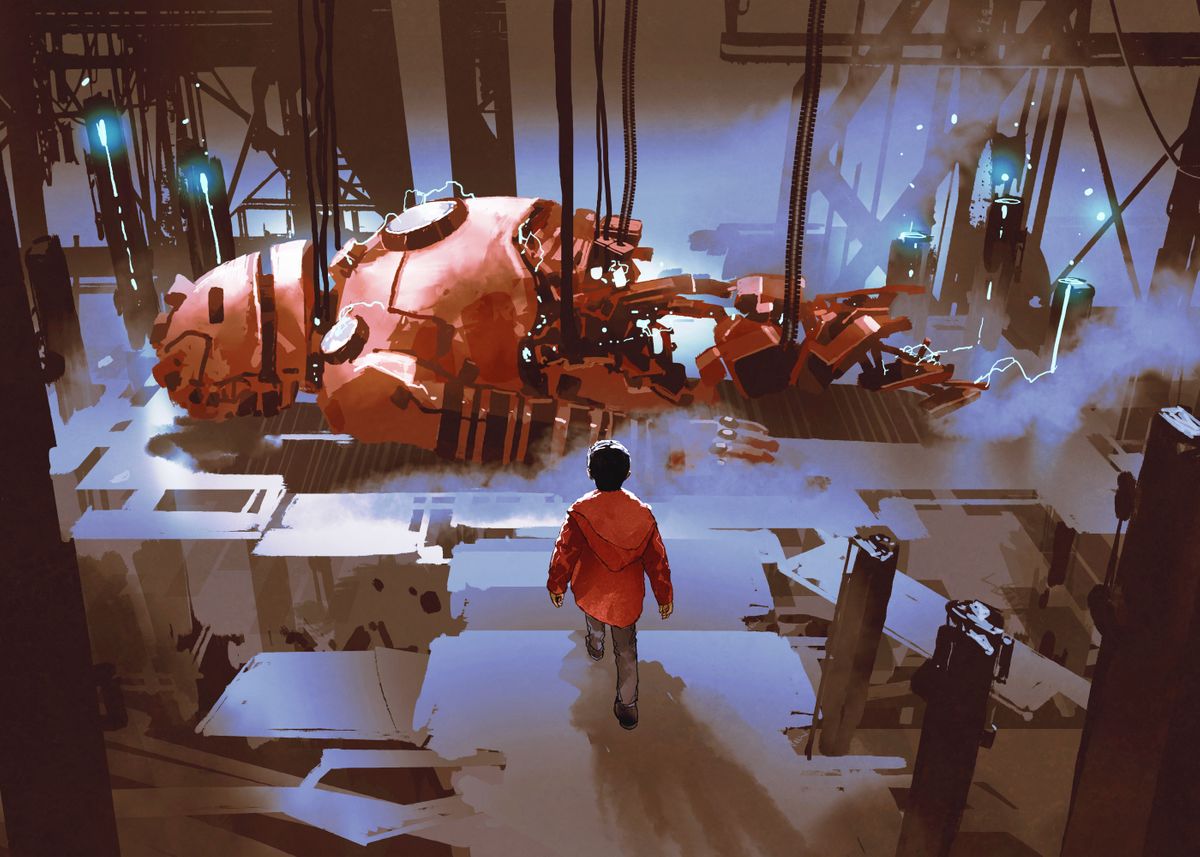 'Gian robot' Poster by Color Art | Displate