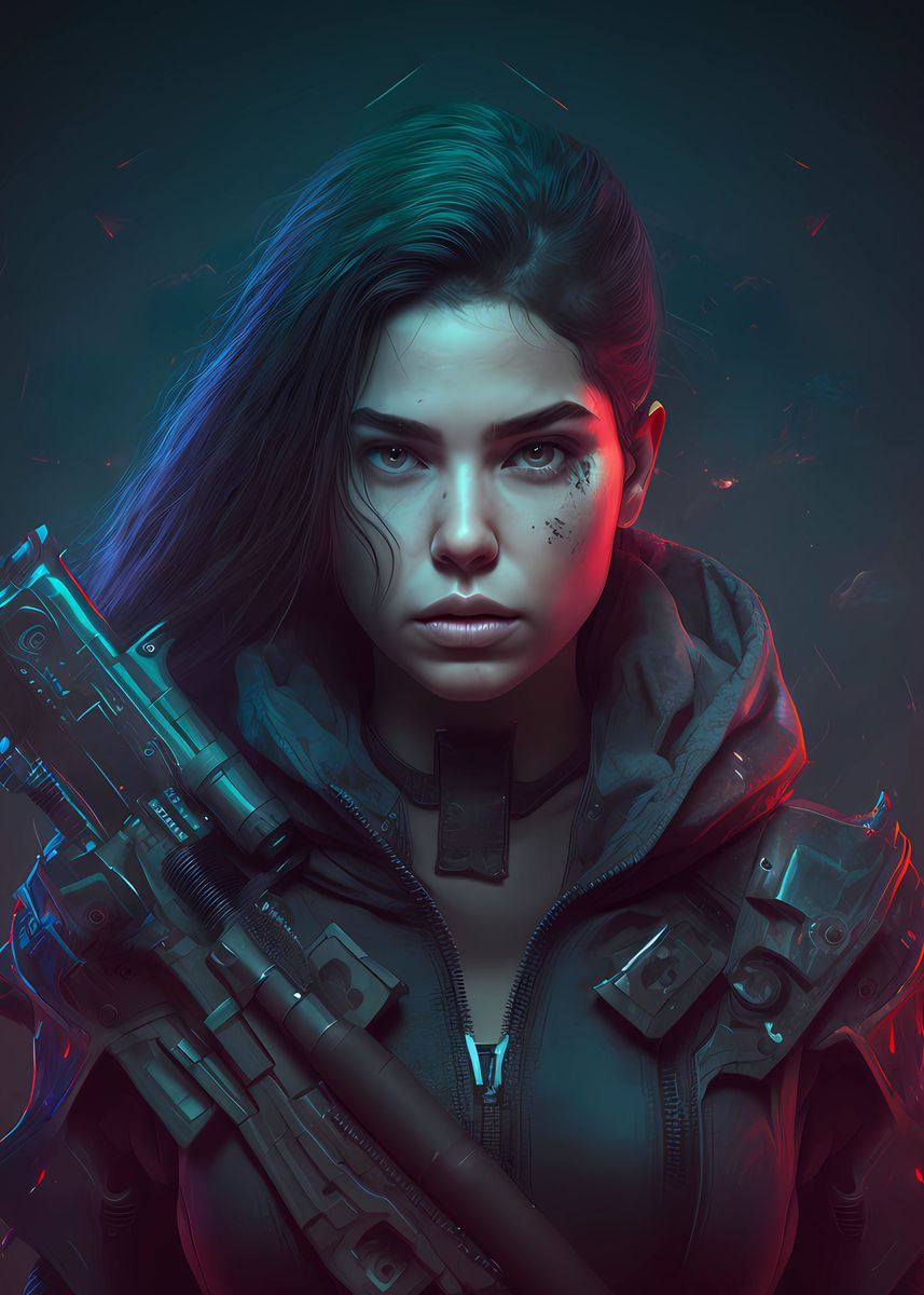 'Future Soldier' Poster, picture, metal print, paint by Oleksandr ...