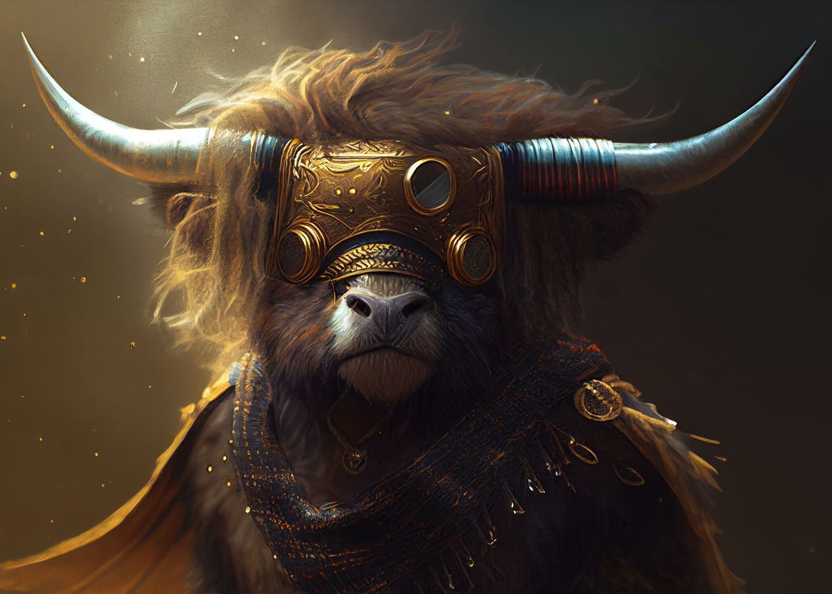 'Scottish highlander hero' Poster by Steven Dijkshoorn | Displate