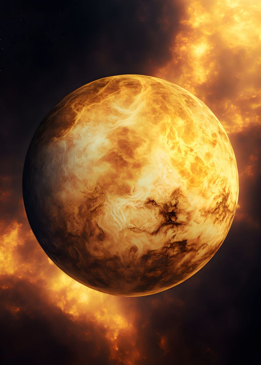 'Planet Venus' Poster by Maël Sterlin | Displate