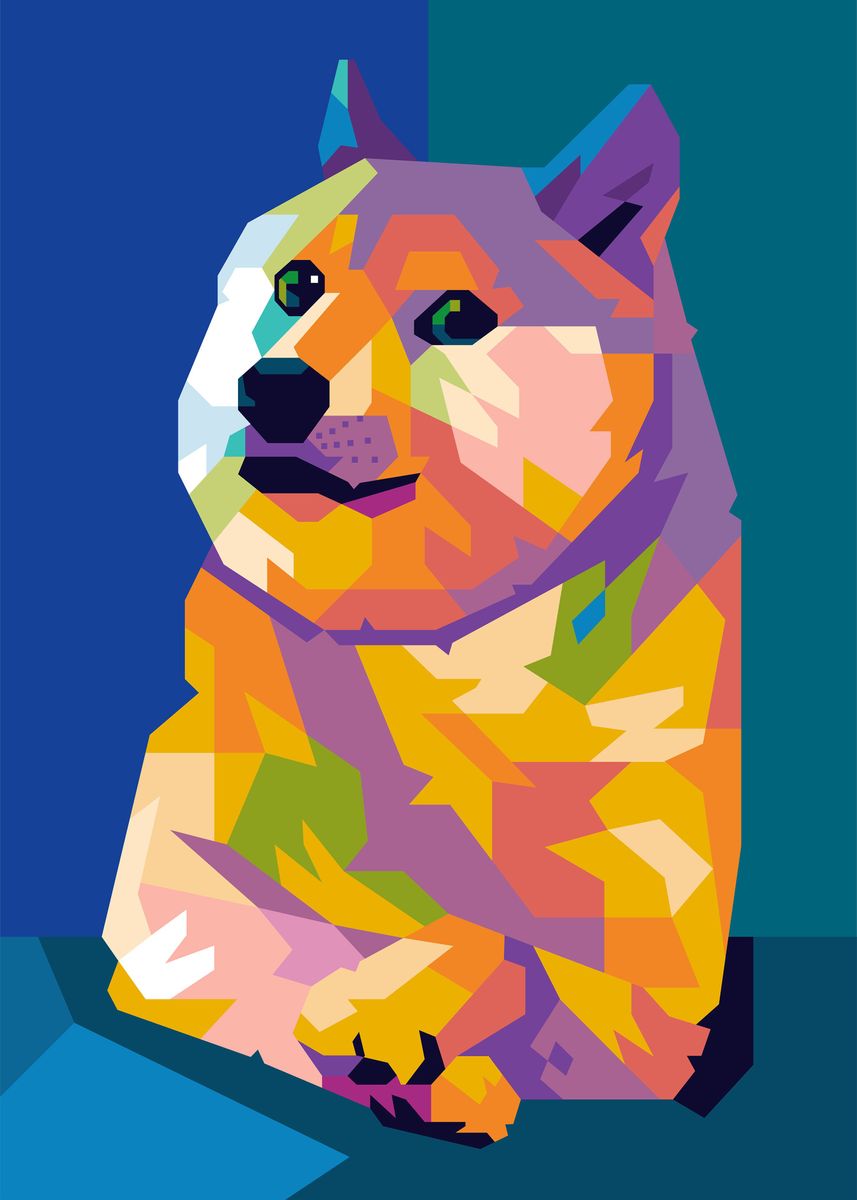 'Doge Meme' Poster, picture, metal print, paint by Muifatin | Displate