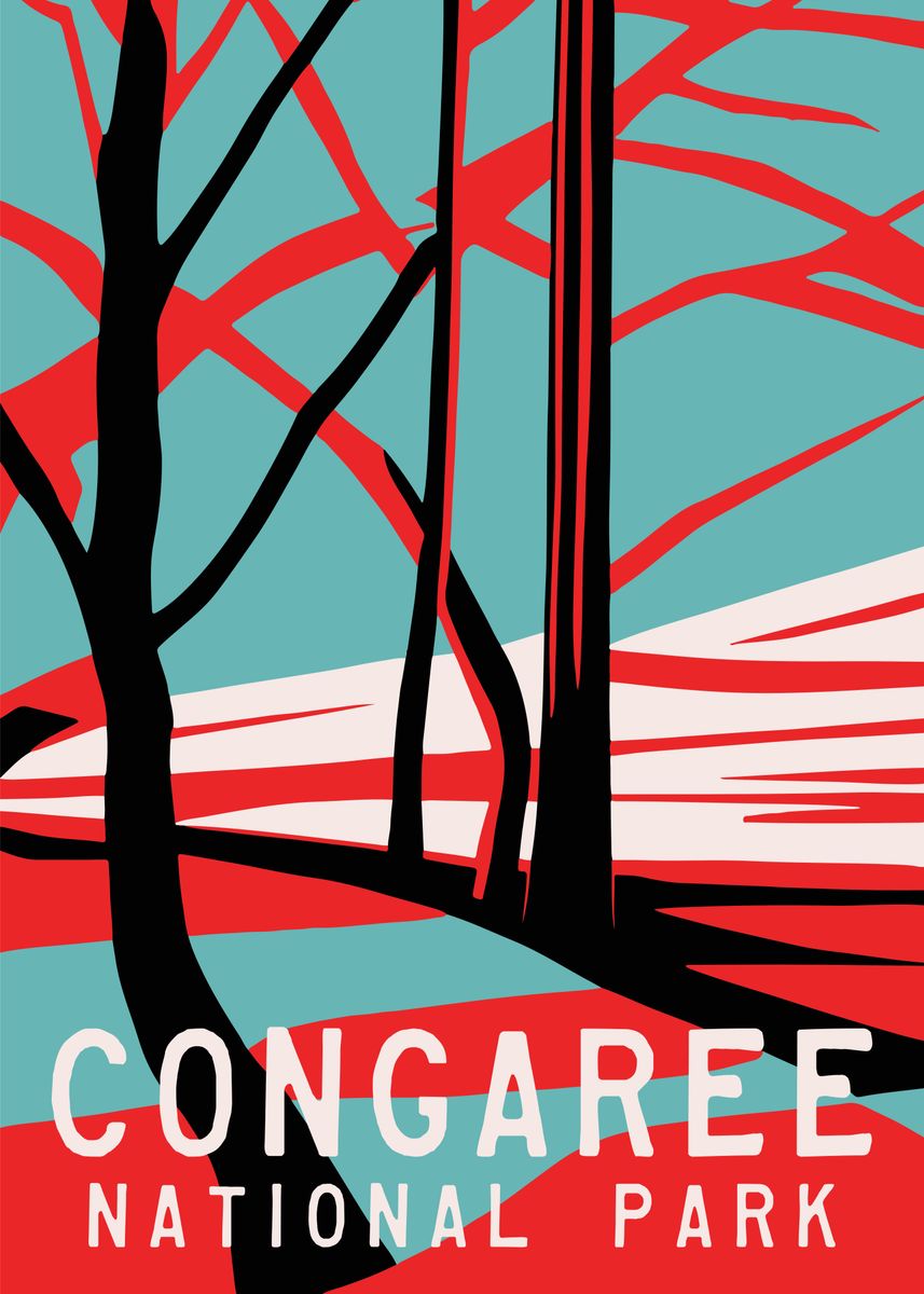 'Congaree National Park' Poster, picture, metal print, paint by ...