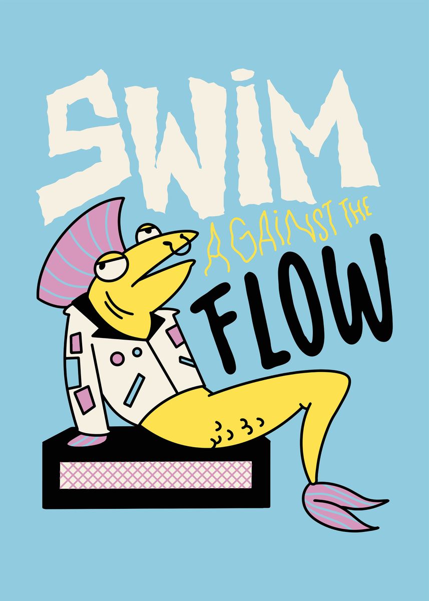 'Punk Fish' Poster by Cool Worker | Displate