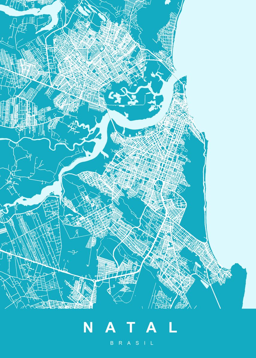 'NATAL BRASIL ' Poster, picture, metal print, paint by UrbanMaps | Displate