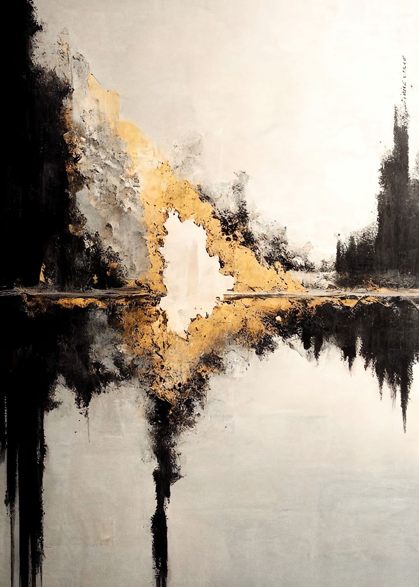 'Abstract Burn' Poster, picture, metal print, paint by Quasarai | Displate