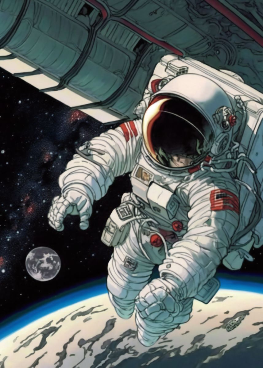 'Spacewalk' Poster by Powerful Words | Displate