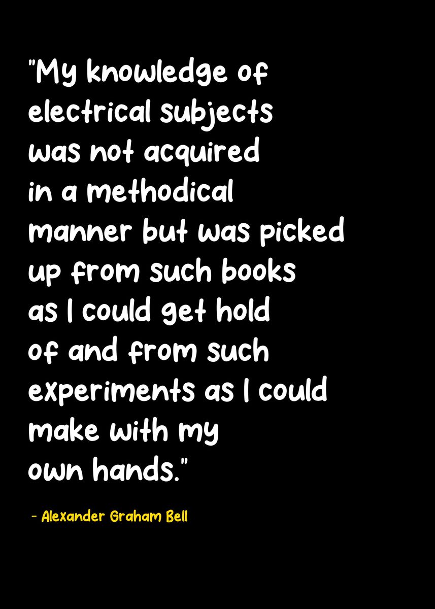 'Graham bell quotes ' Poster, picture, metal print, paint by DNSM ...