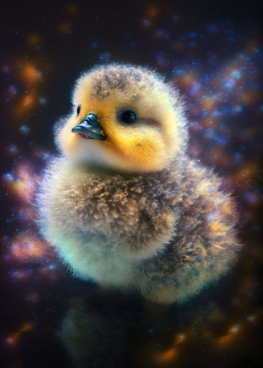 'Tiny Fuzzy Duckling' Poster by mcmtdesigns | Displate
