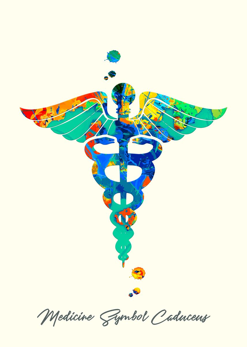 'Medicine Symbol Caduceus' Poster, picture, metal print, paint by ...