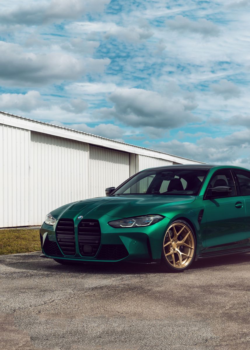 'BMW G80 M3' Poster, picture, metal print, paint by Supri GTR | Displate