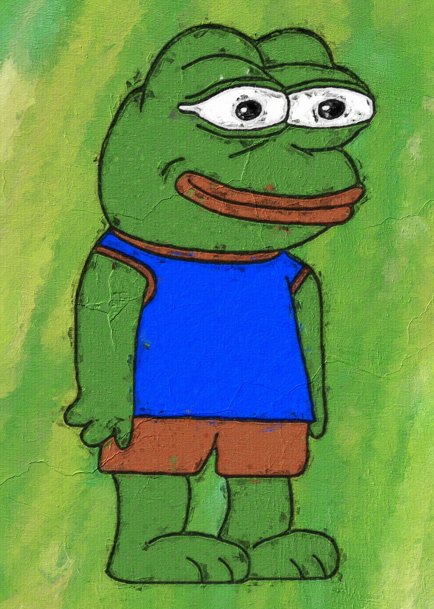 'Pepe the Frog' Poster, picture, metal print, paint by Meme Daily | Displate