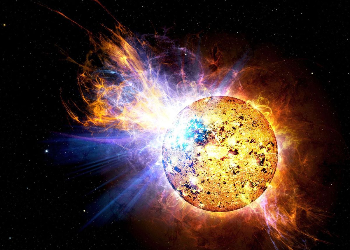 'solar flare' Poster by shiner artist | Displate